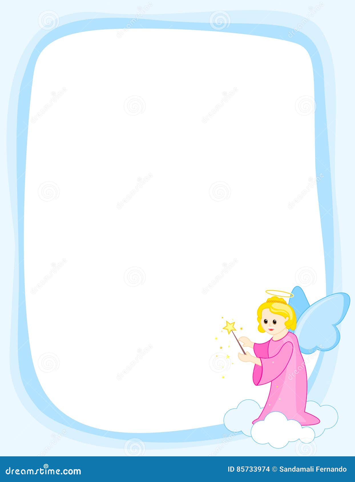 Angel Border Frame Stock Illustrations – 2,185 Angel Border Frame Stock ...