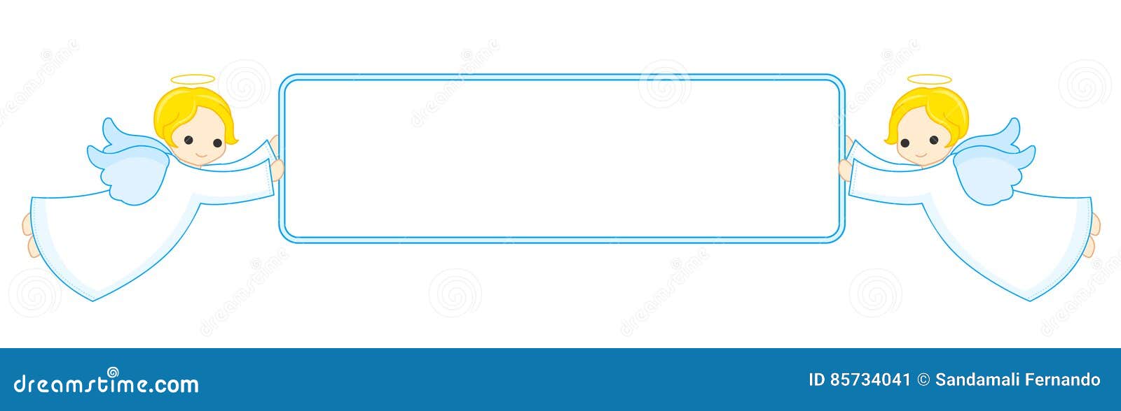 Angel frame stock illustration. Illustration of pretty - 85734041