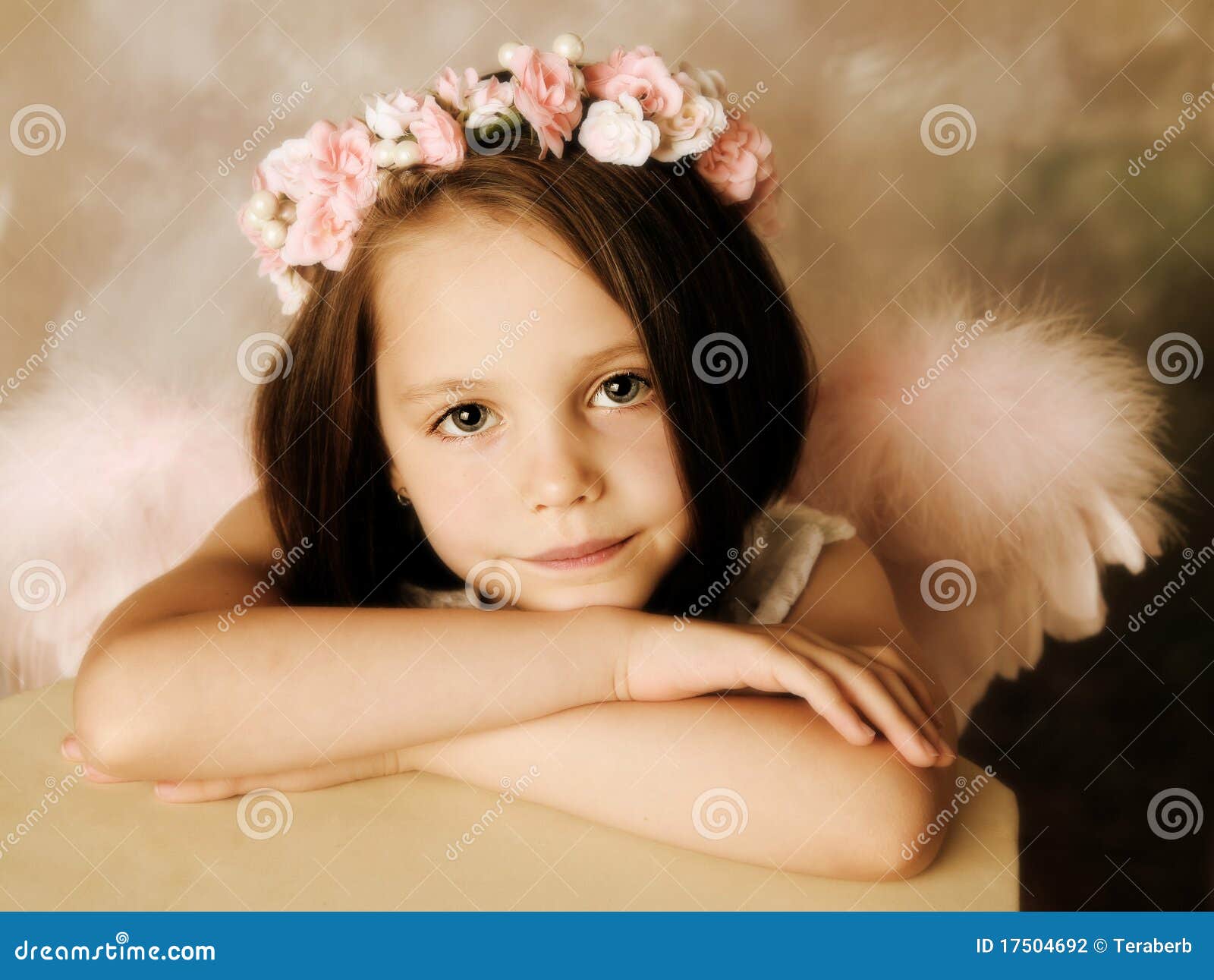 Angel Girl stock photo. Image of clean, halo, childhood - 17504692