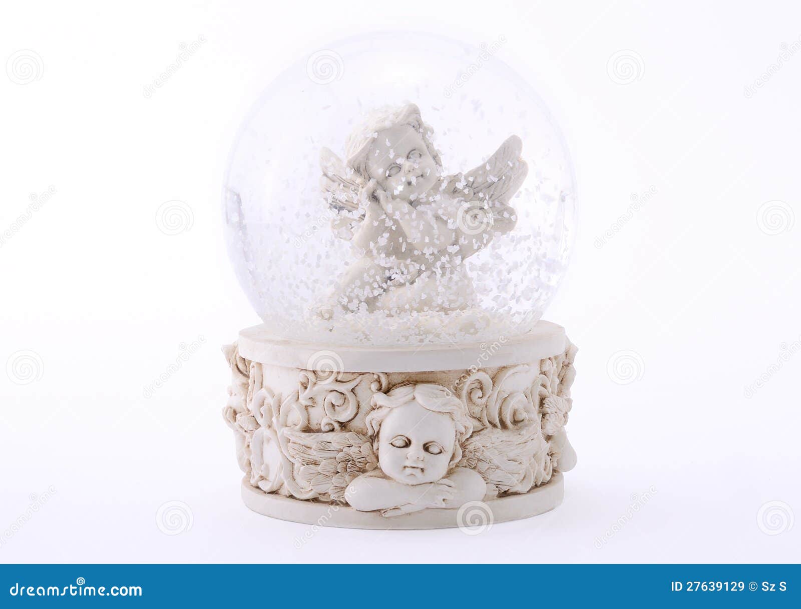 Angel in glass sphere stock image. Image of decorate - 27639129