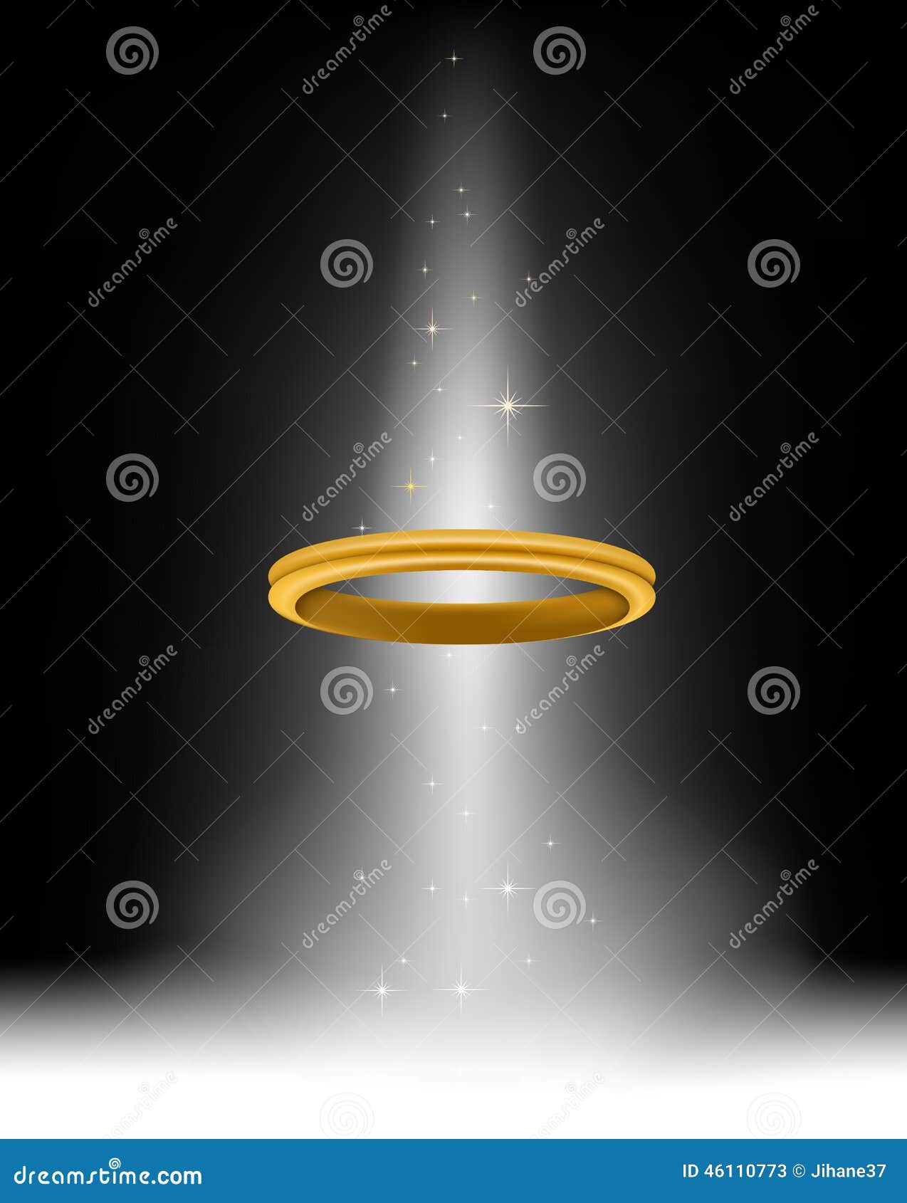 Angel Halo Ring Saint Aureole Icon. Holy Ring Angel Halo Nimbus Gold ...