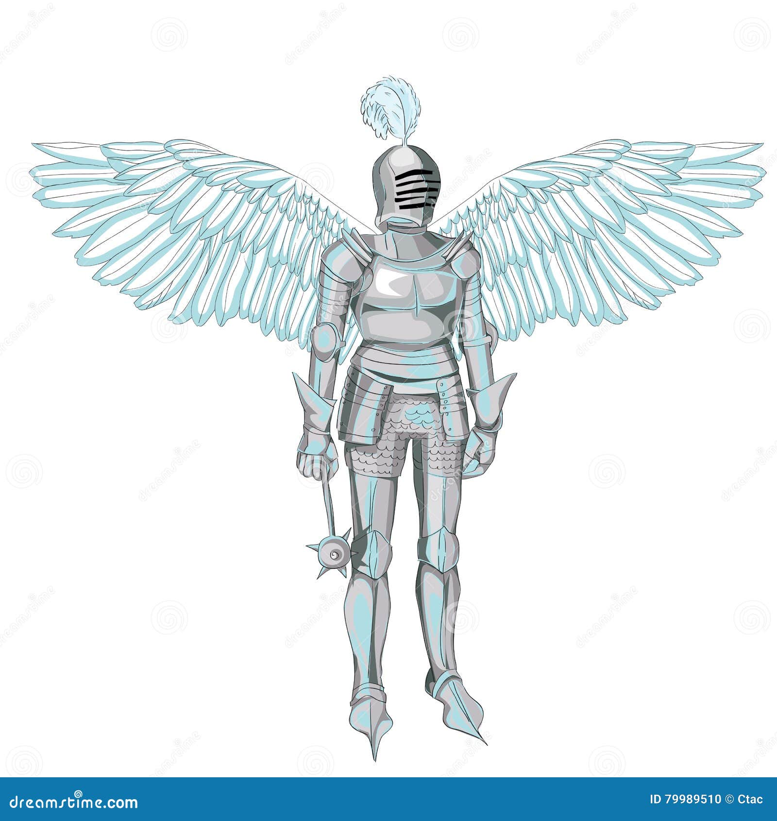 Angel stock illustration. Illustration of hand, inspired - 79989510