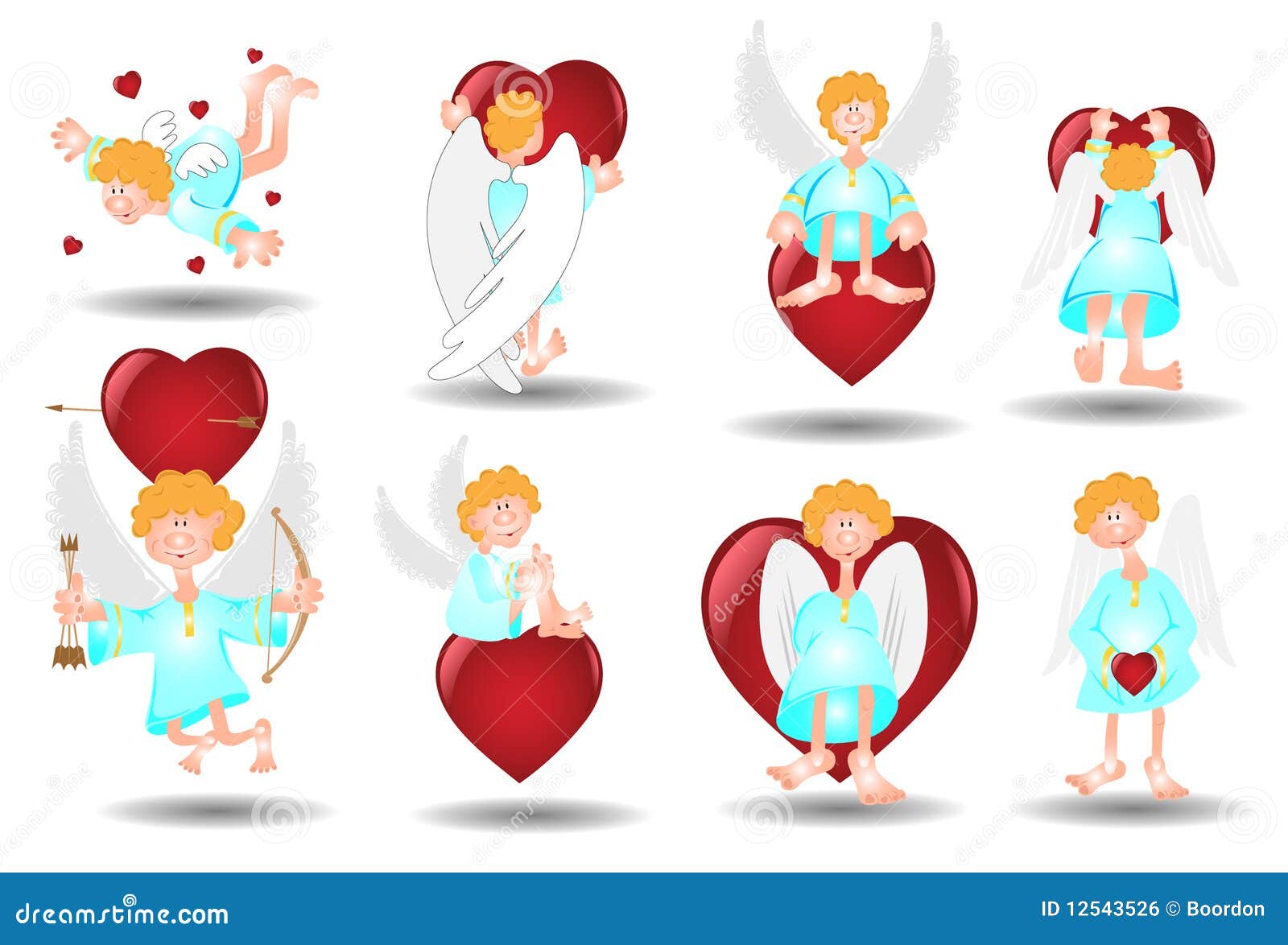 Angel heart stock vector. Illustration of angel, icon - 12543526
