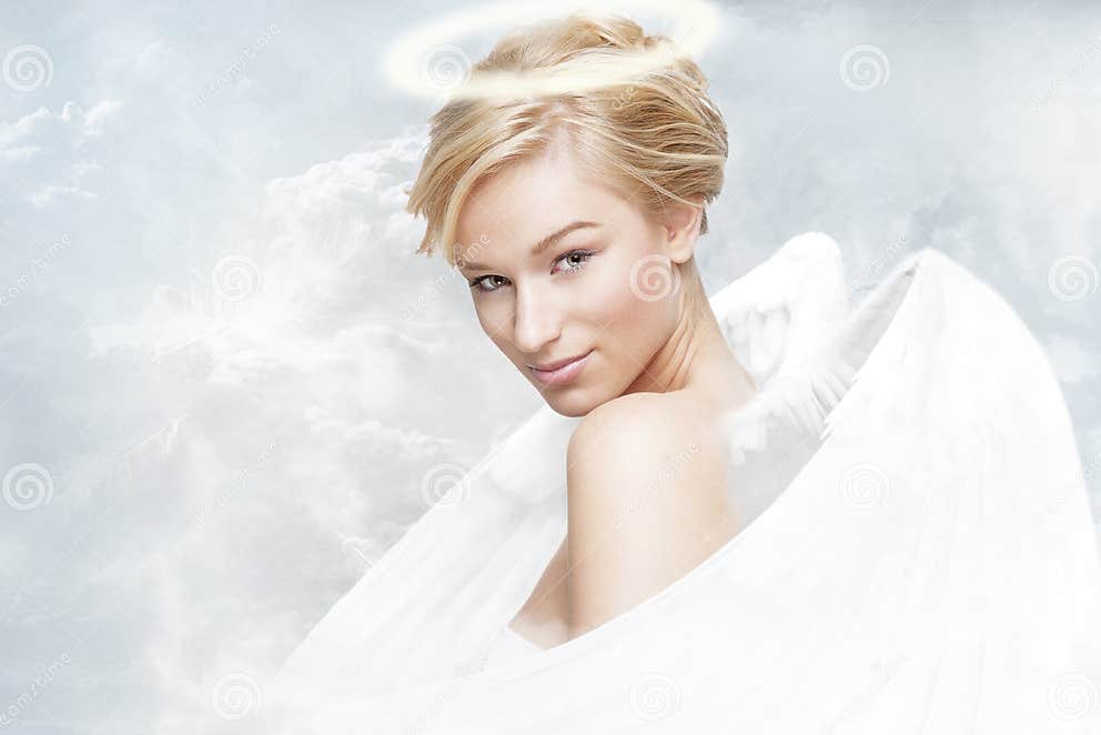 Angel in heaven stock image. Image of glamour, fairy - 23806293