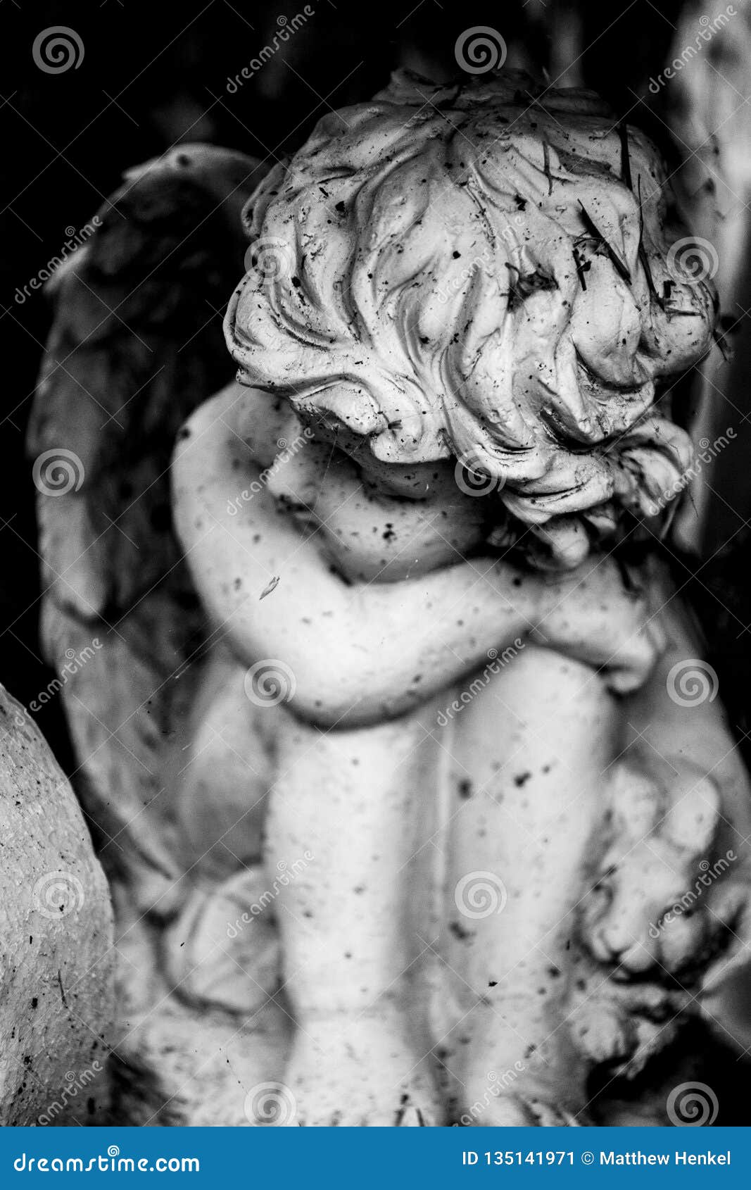 Angel holding bunny stock image. Image of wing, faith - 135141971