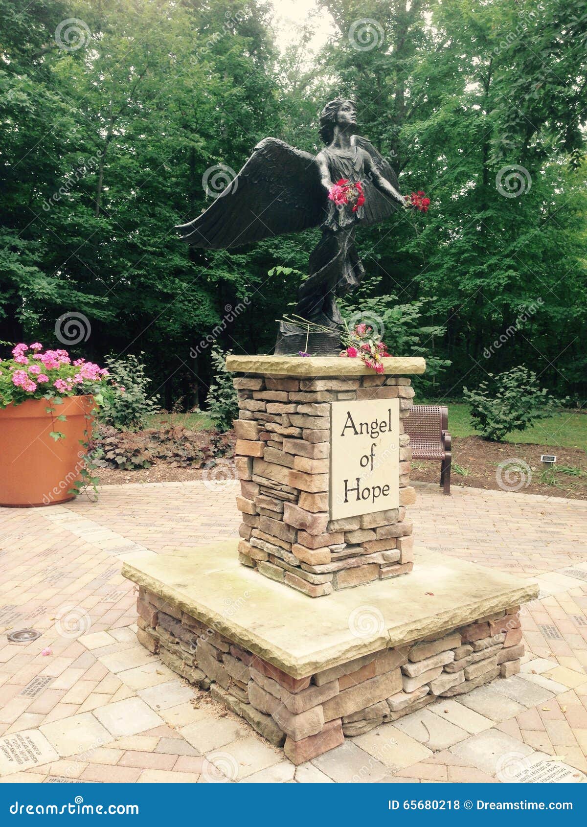 Angel of Hope stock photo. Image of angel, memorial, landmarks - 65680218