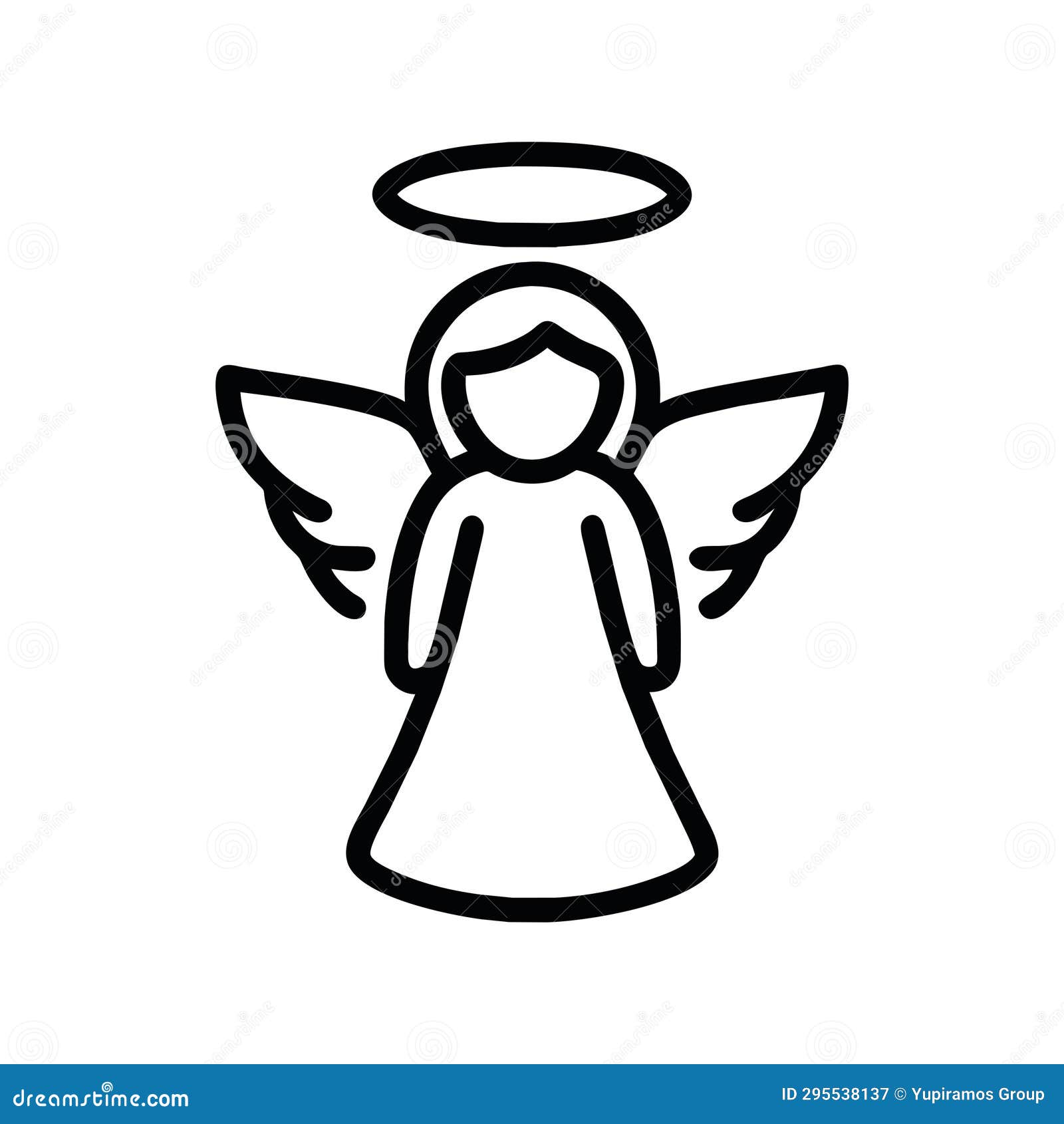 Angel icon illustration stock vector. Illustration of angel - 295538137