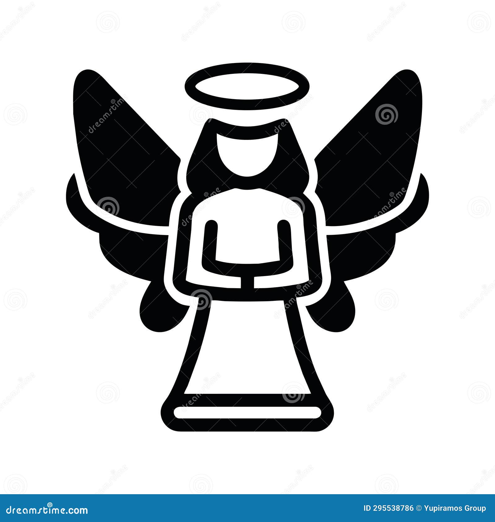Angel icon illustration stock vector. Illustration of catholicism ...