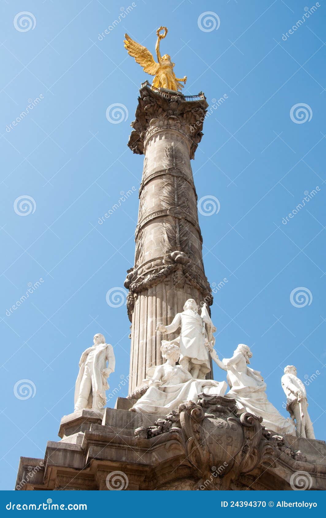 The Angel of Independence, Mexico City Stock Photo - Image of column ...