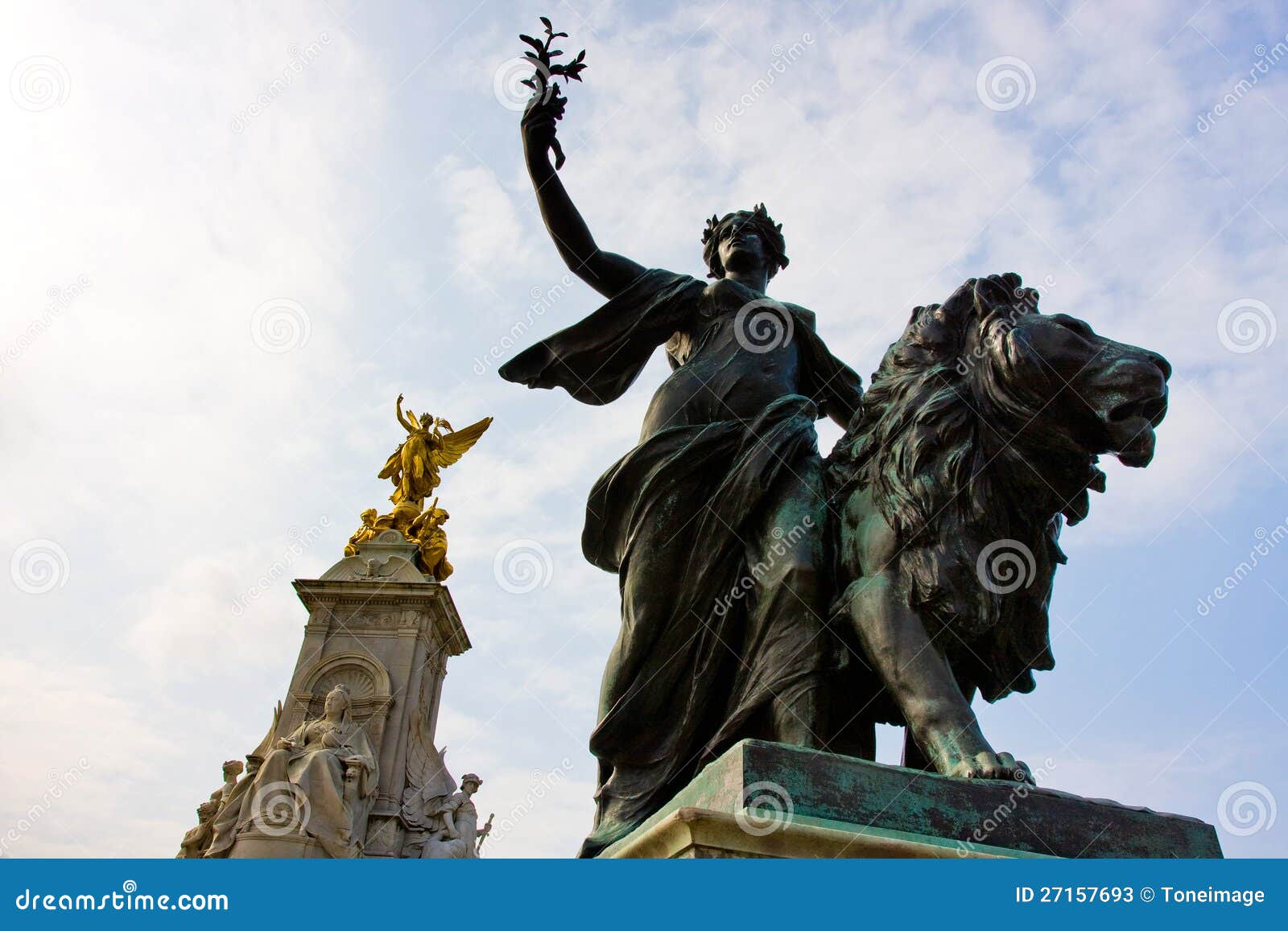 Angel of Justice Buckingham Palace Stock Image - Image of city, london ...