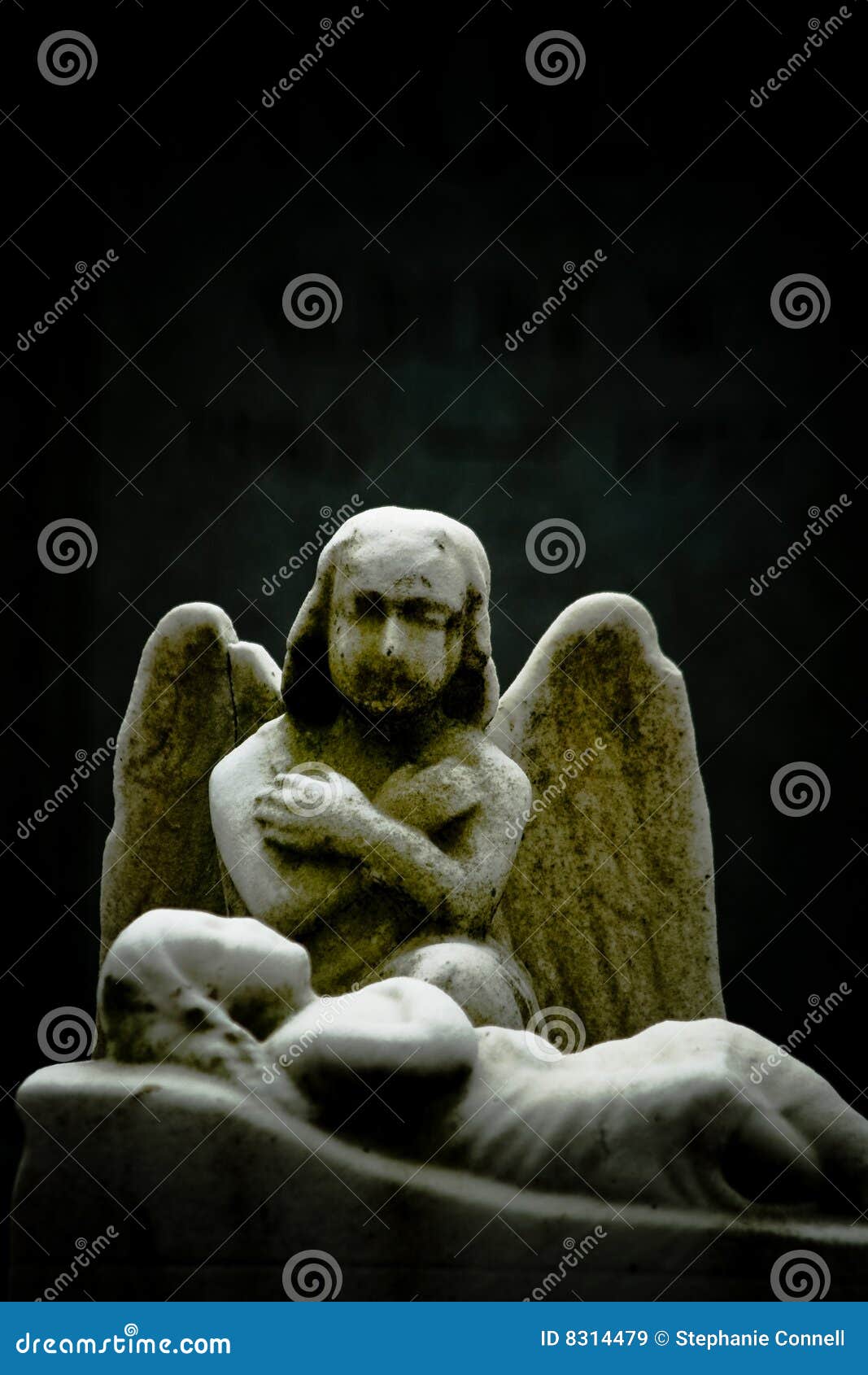 Angel keeping watch stock image. Image of prayer, deity - 8314479