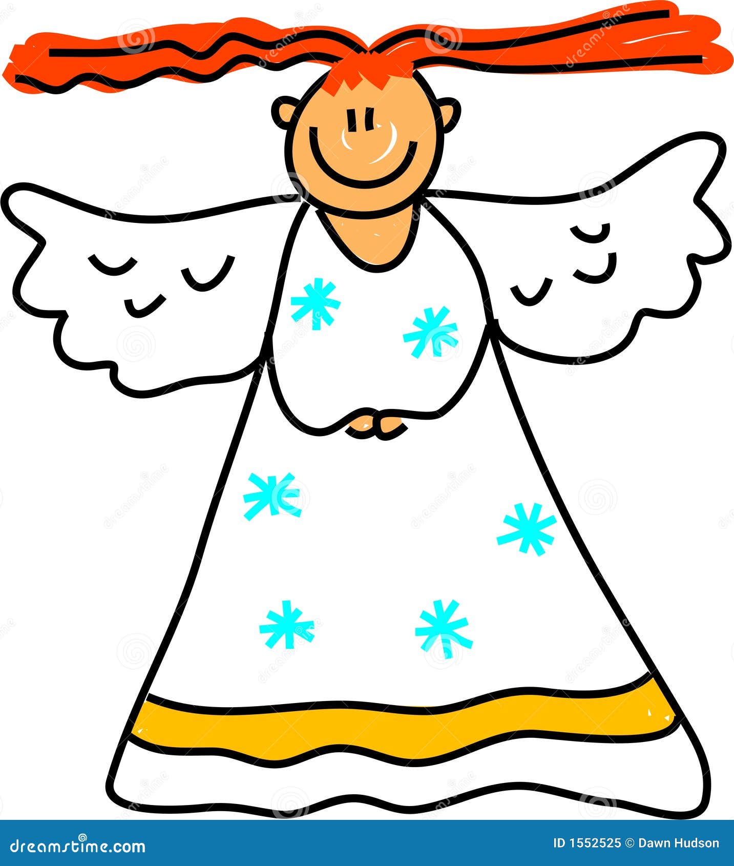 Angel kid stock illustration. Illustration of smile, happy - 1552525