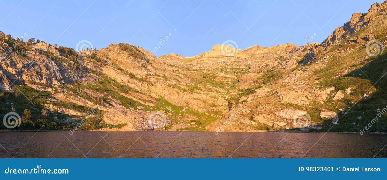 Angel Lake at Sunrise stock image. Image of greys, lake - 98323401