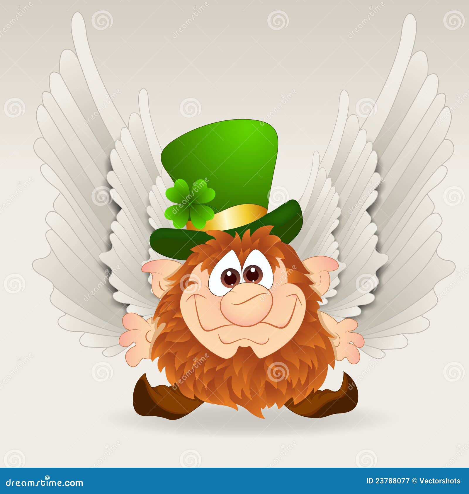 Angel Leprechaun stock vector. Illustration of festive - 23788077