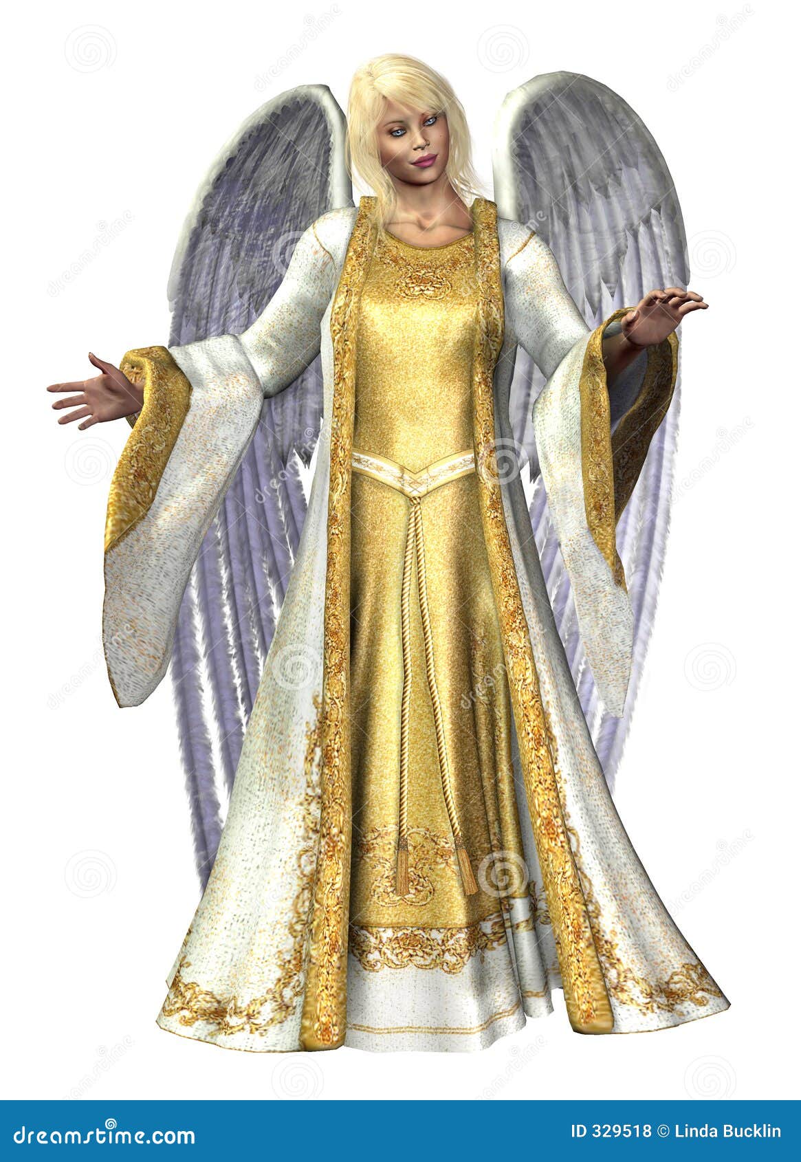 Angel of Light - Includes Clipping Path Stock Illustration ...