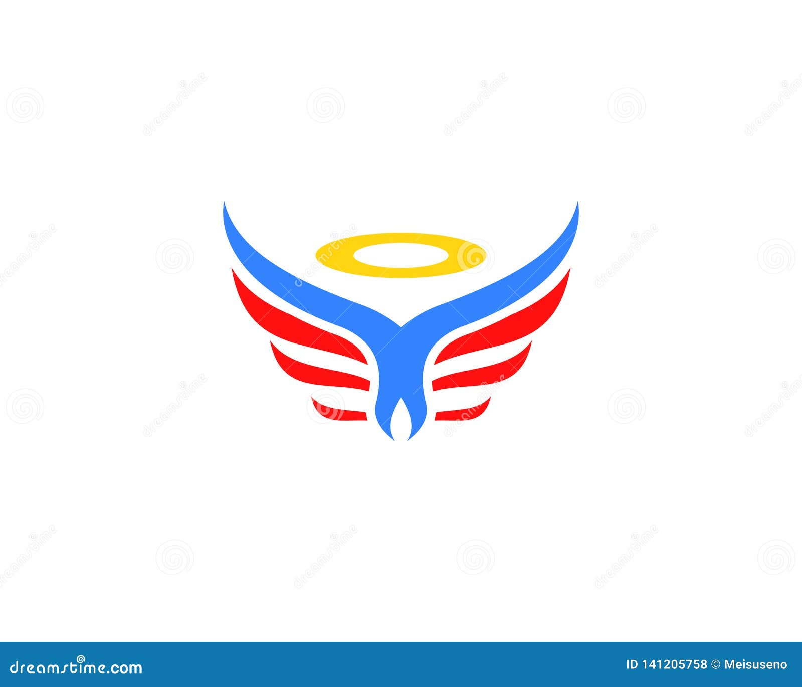 Angel logo design stock vector. Illustration of design - 141205758