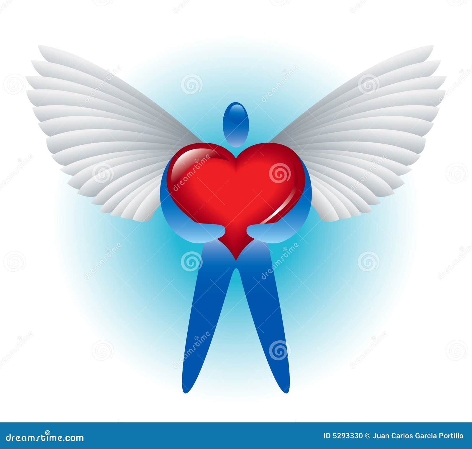 Angel Of Love With Bow Clipart. Angel Of Love With Bow Isolated Simple ...