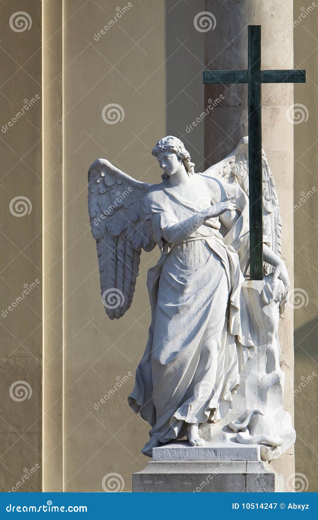 Angel On Marble Facade Of Cathedral Florence Stock Image ...