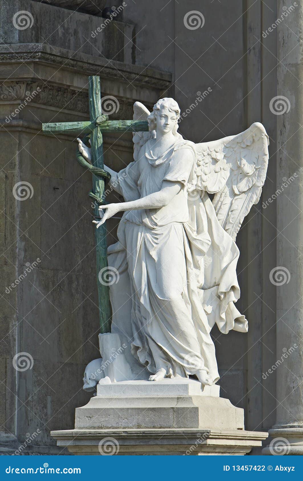 Angel marble sculpture stock photo. Image of architecture - 13457422
