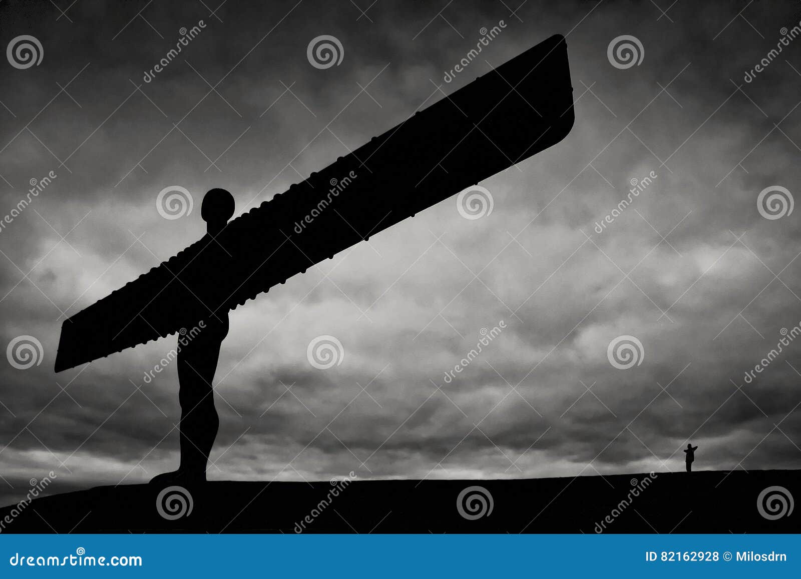Angel of the north editorial stock photo. Image of fall - 82162928
