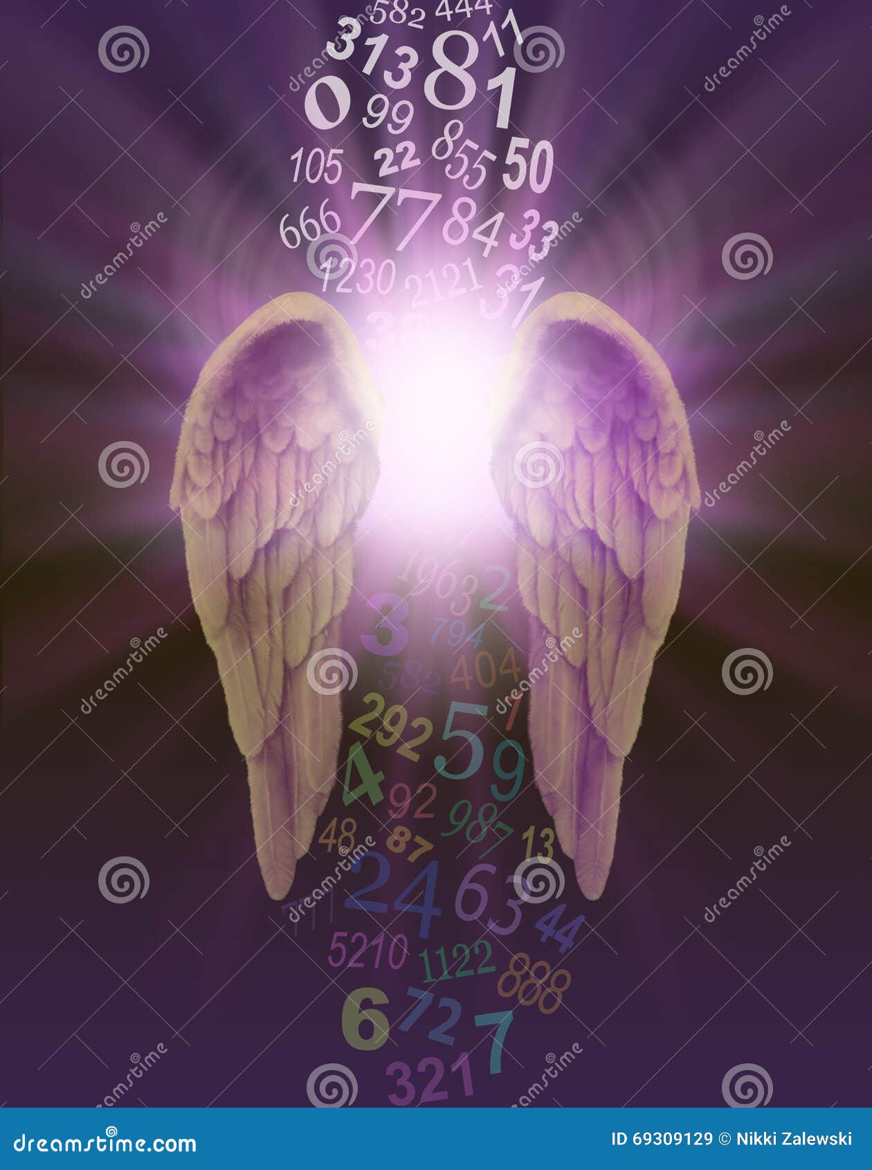 Angel Numbers stock de ilustración. Ilustración de intuitivo - 69309129