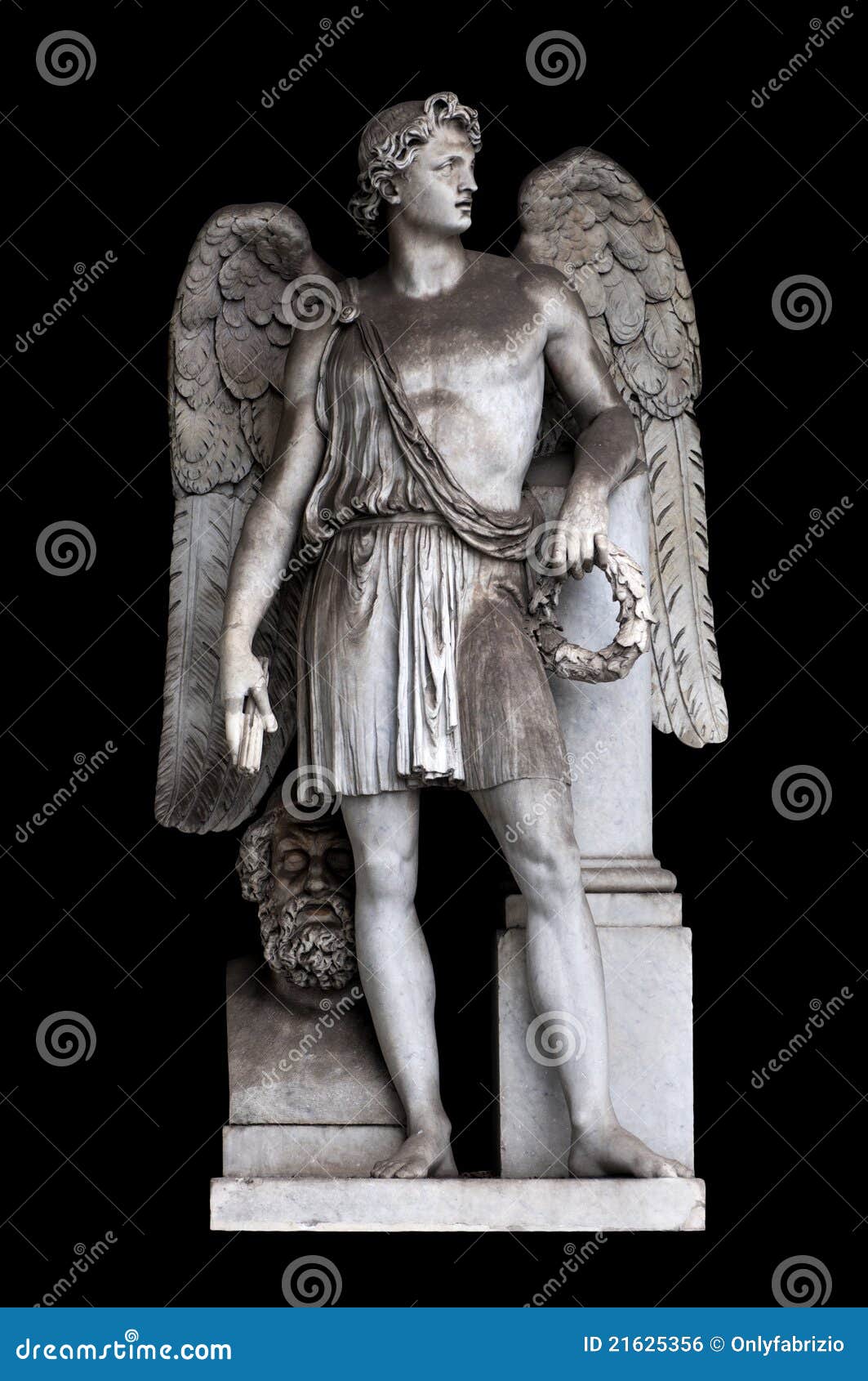 Angel of peace stock photo. Image of genio, still, nymphaeum - 21625356