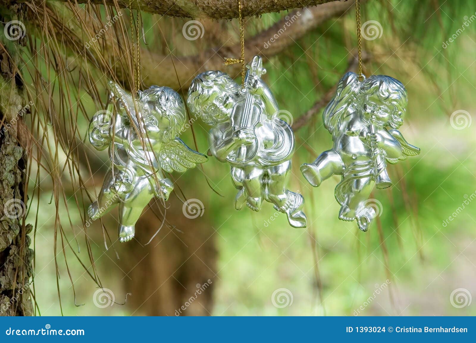 Angel play stock photo. Image of gold, bark, angel, forest - 1393024