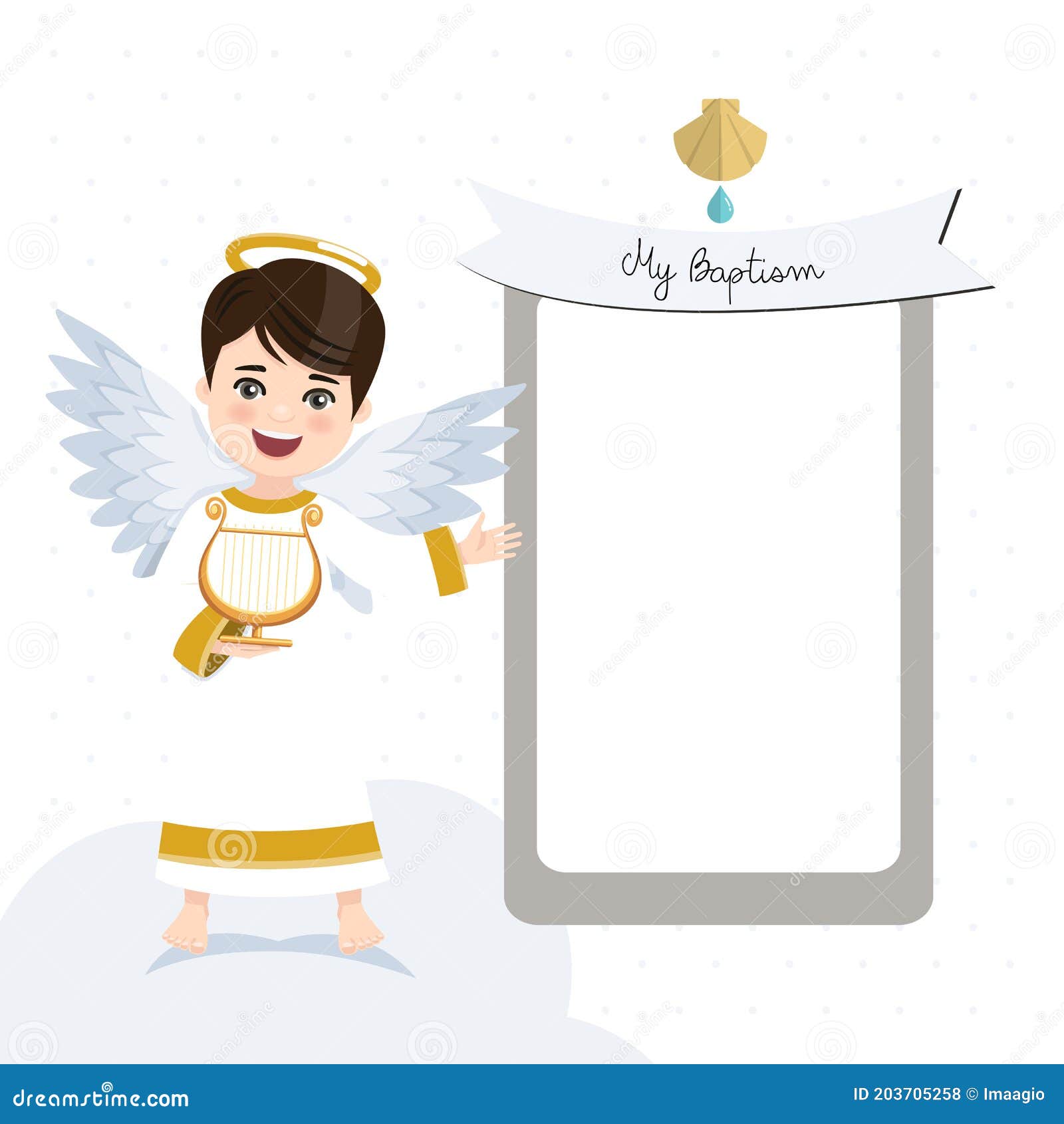 Angels Background For Invitations