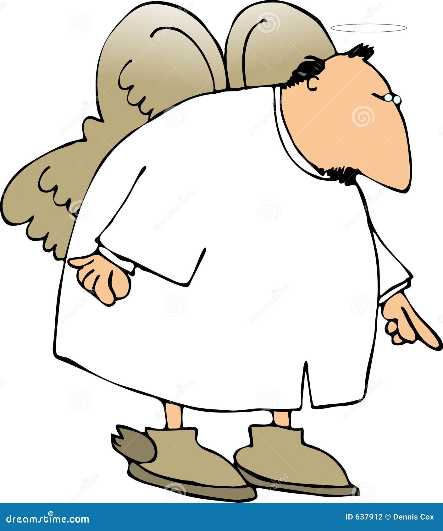 Angel pointing down stock illustration. Illustration of point - 637912