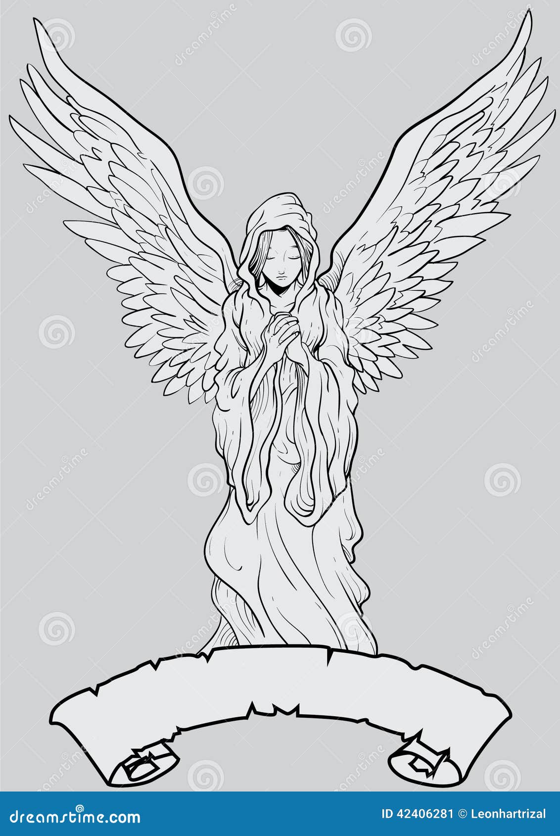 Praying Angel Drawings