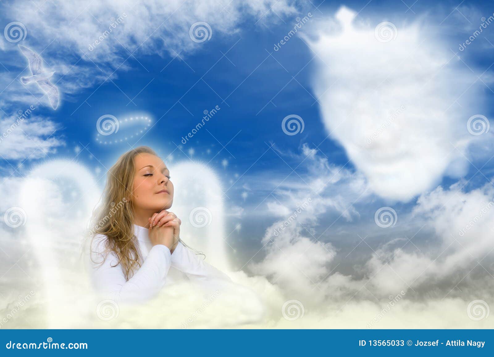 An Angel Praying stock image. Image of face, faith, conceptual - 13565033