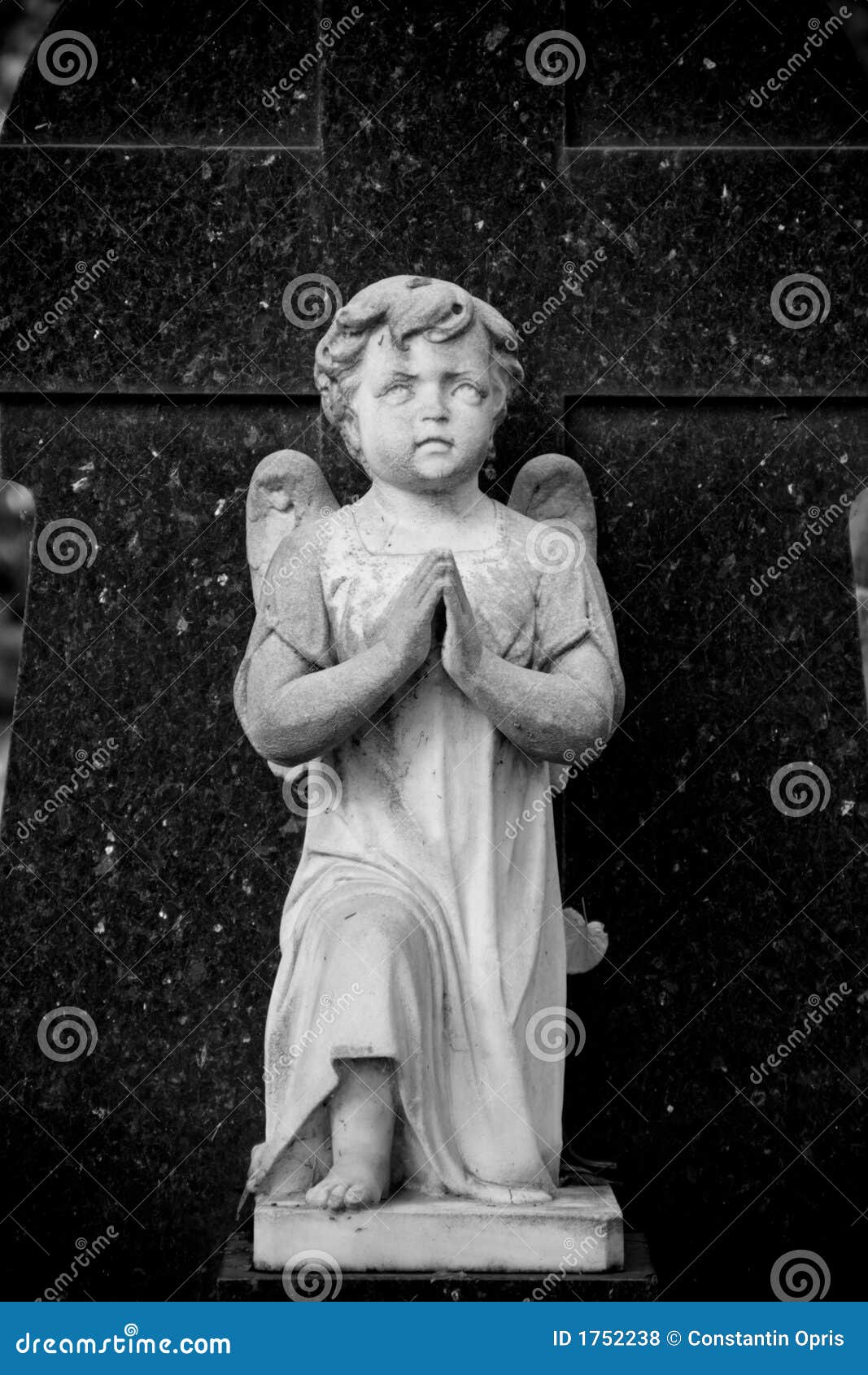 Angel Praying stock photo. Image of kneel, prays, detail - 1752238