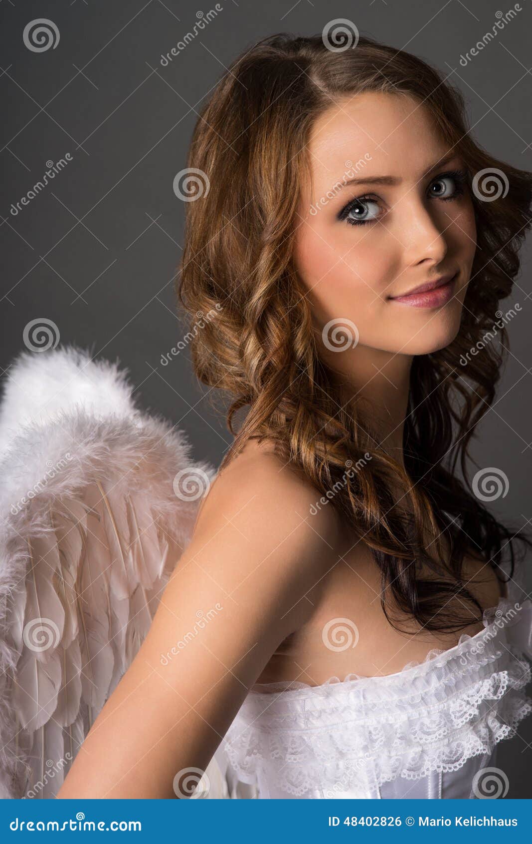 Angel stock photo. Image of brunette, sensual, heaven - 48402826