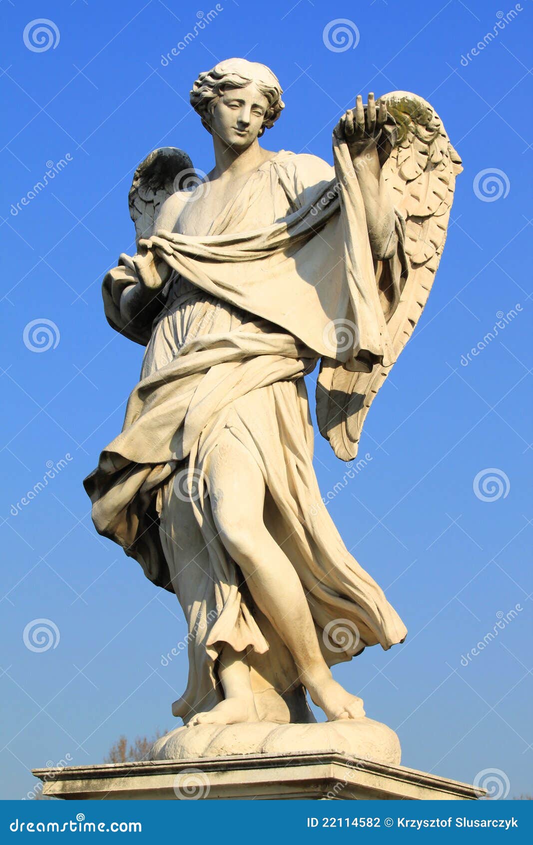 Angel in Rome stock photo. Image of destination, rome - 22114582