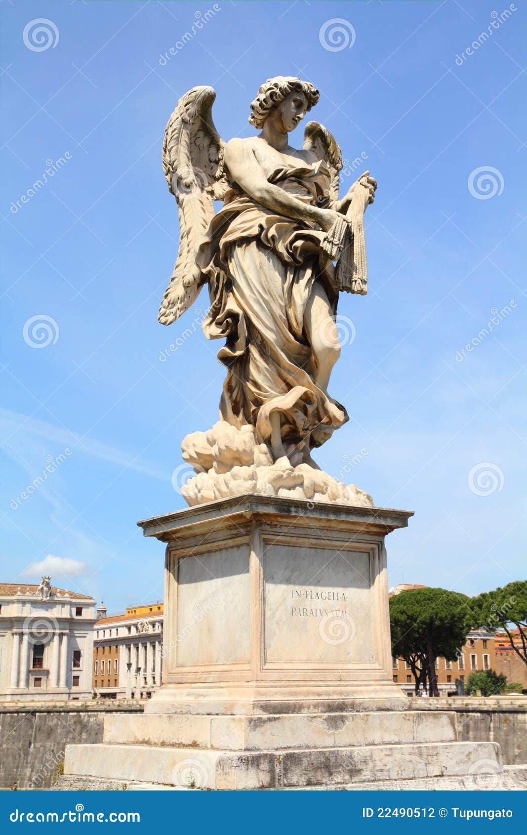 Angel in Rome stock photo. Image of tourism, italian - 22490512