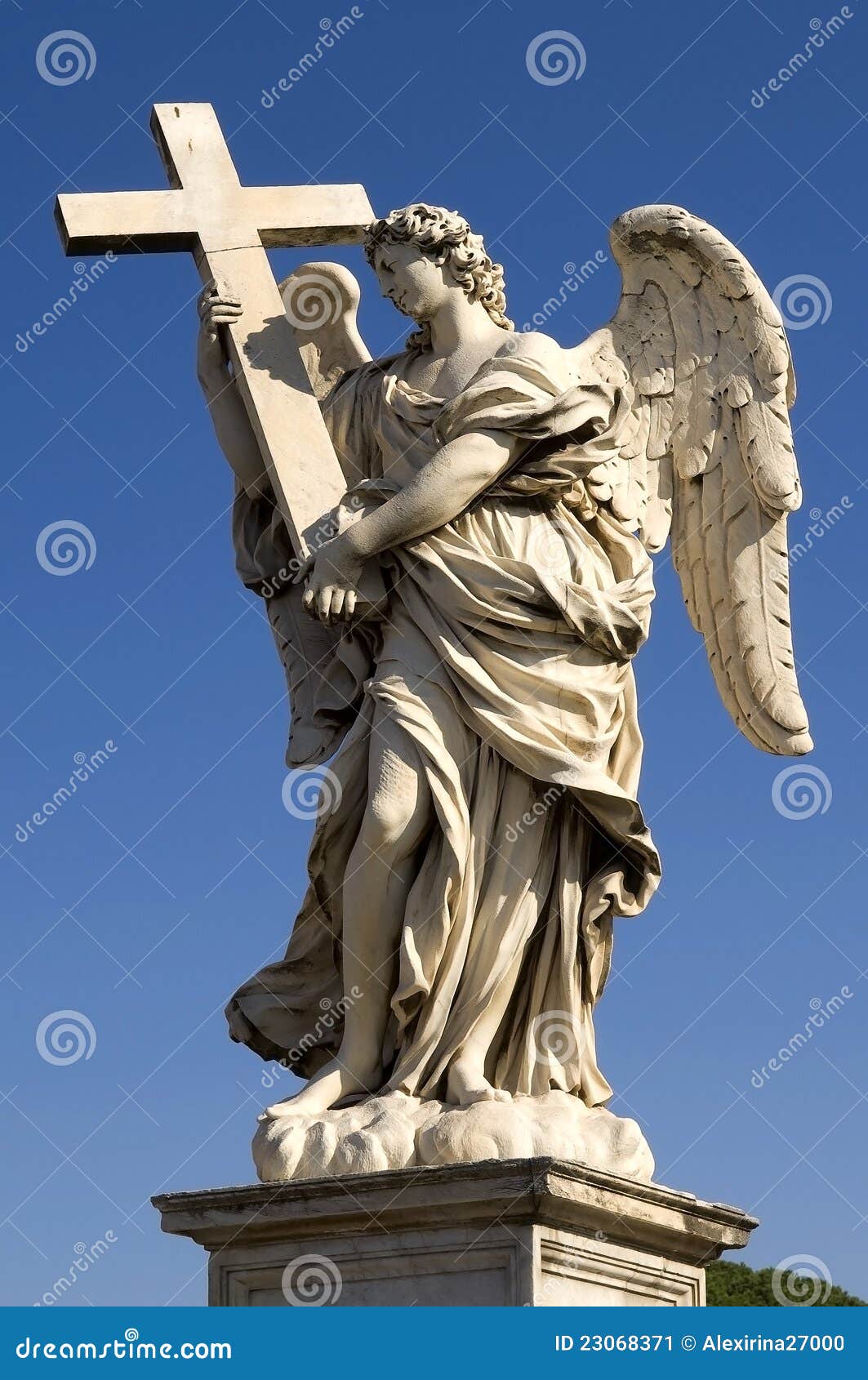 Angel in Rome stock image. Image of saint, history, sant - 23068371