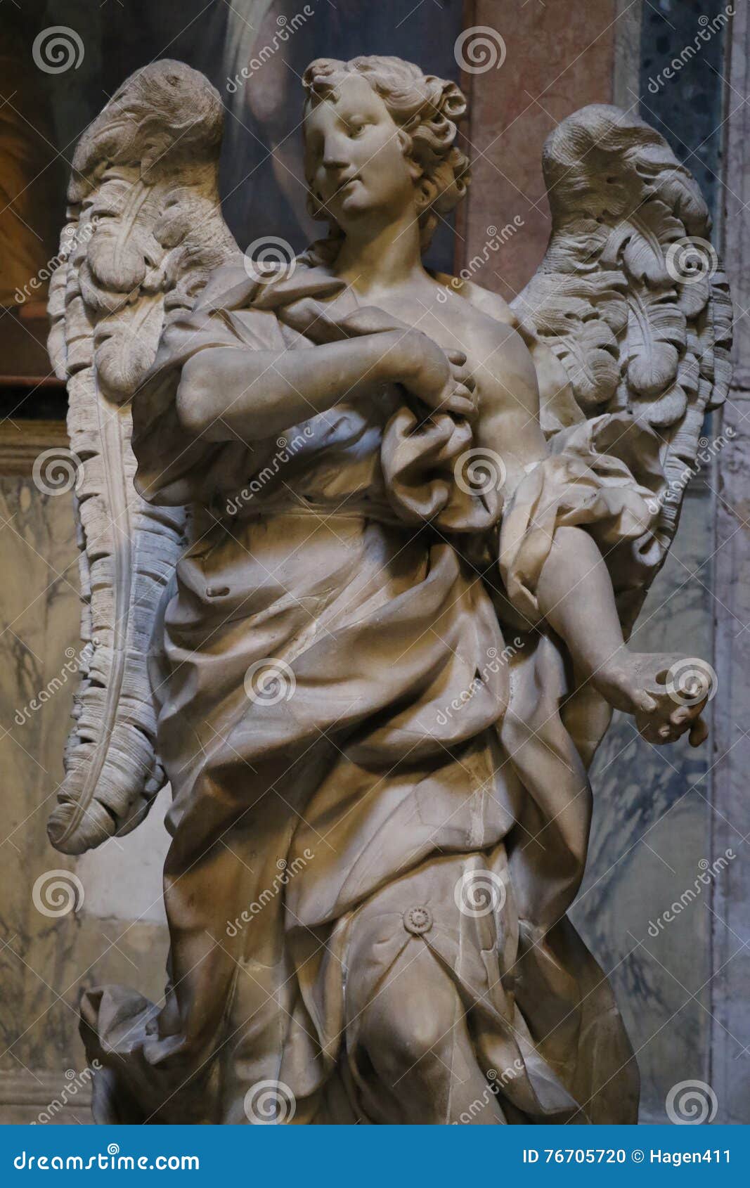 Angel in Rome stock photo. Image of roman, portico, caesar - 76705720