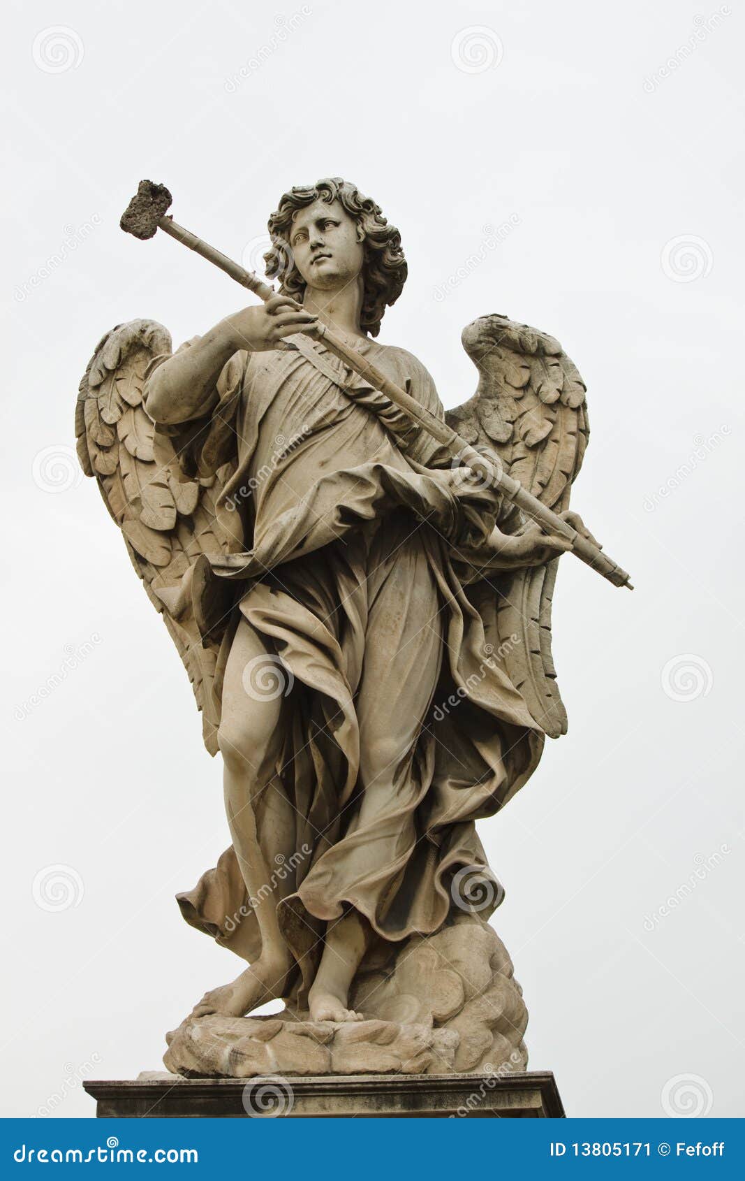 Angel sculpture stock image. Image of ponte, angels, color - 13805171