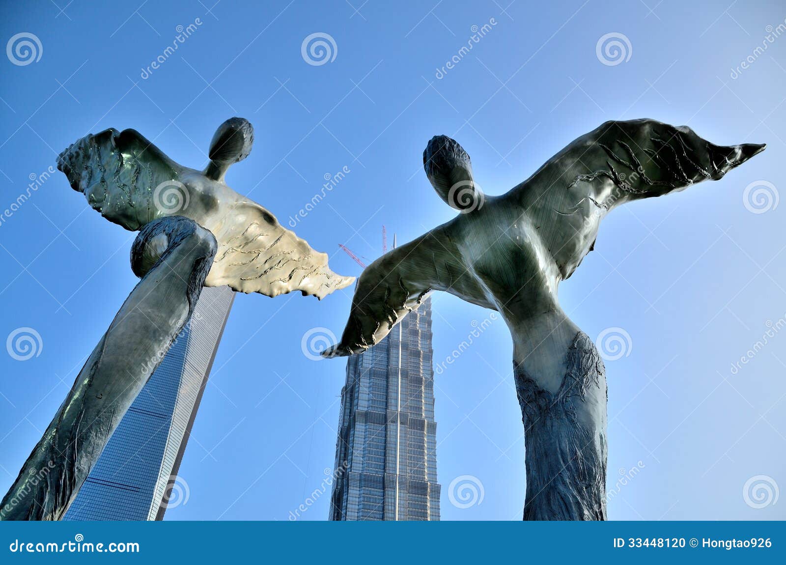 Angel Sculpture editorial image. Image of city, black - 33448120