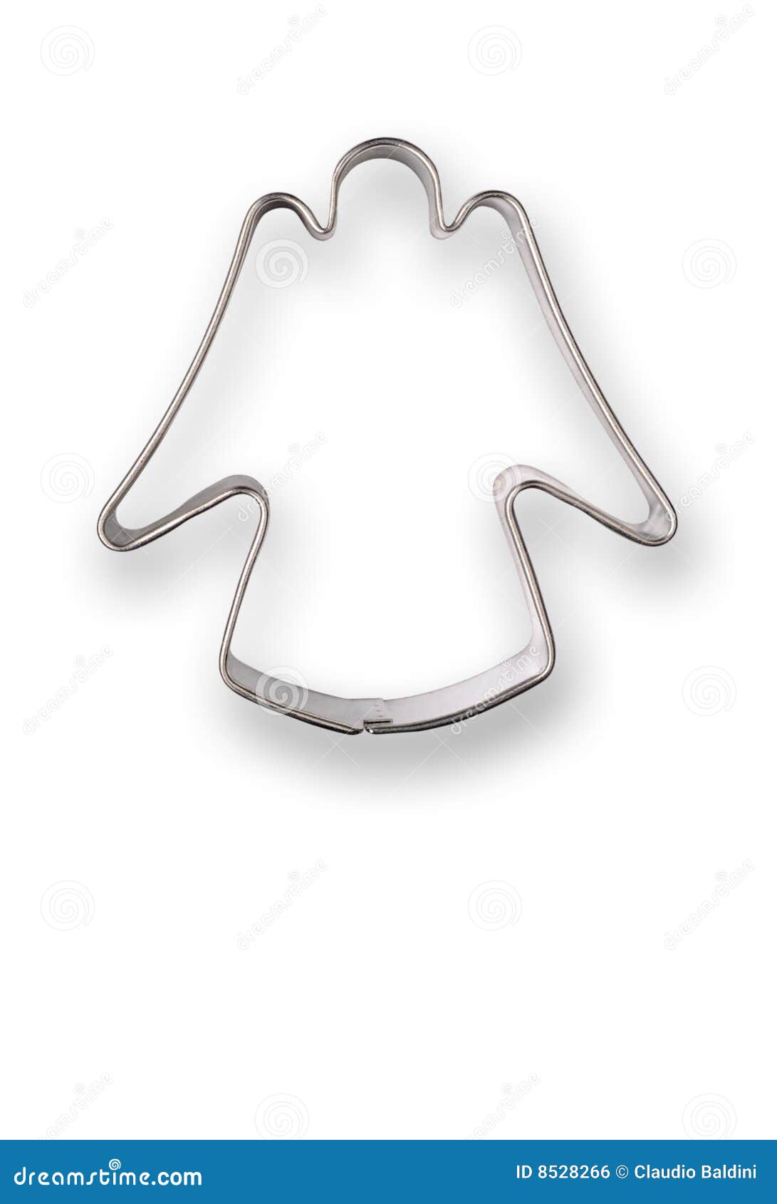 Angel shaped cookie cutter stock photo. Image of path - 8528266