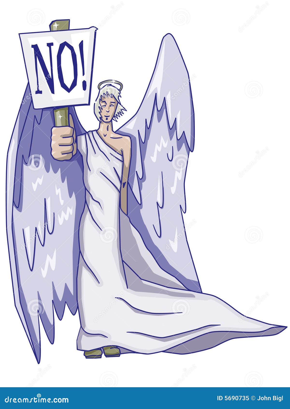 Cartoon Angel Holding Sign Stock Illustrations – 249 Cartoon Angel ...