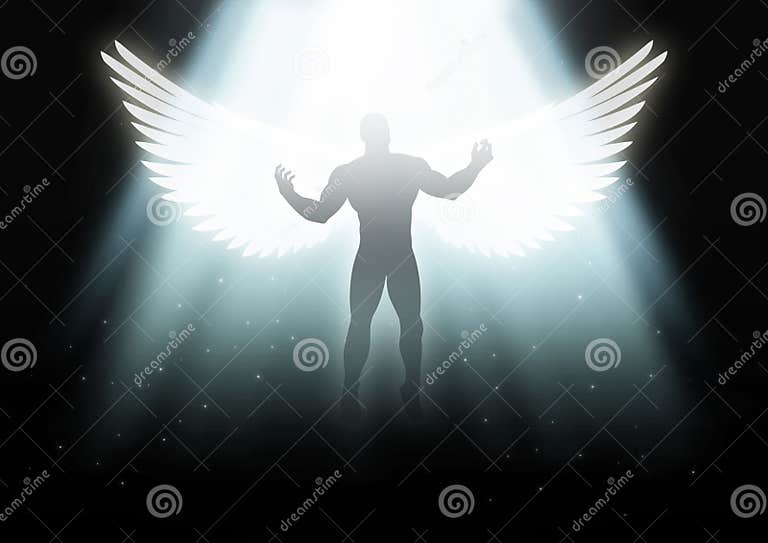Angel stock illustration. Illustration of miracle, heavenly - 55195350