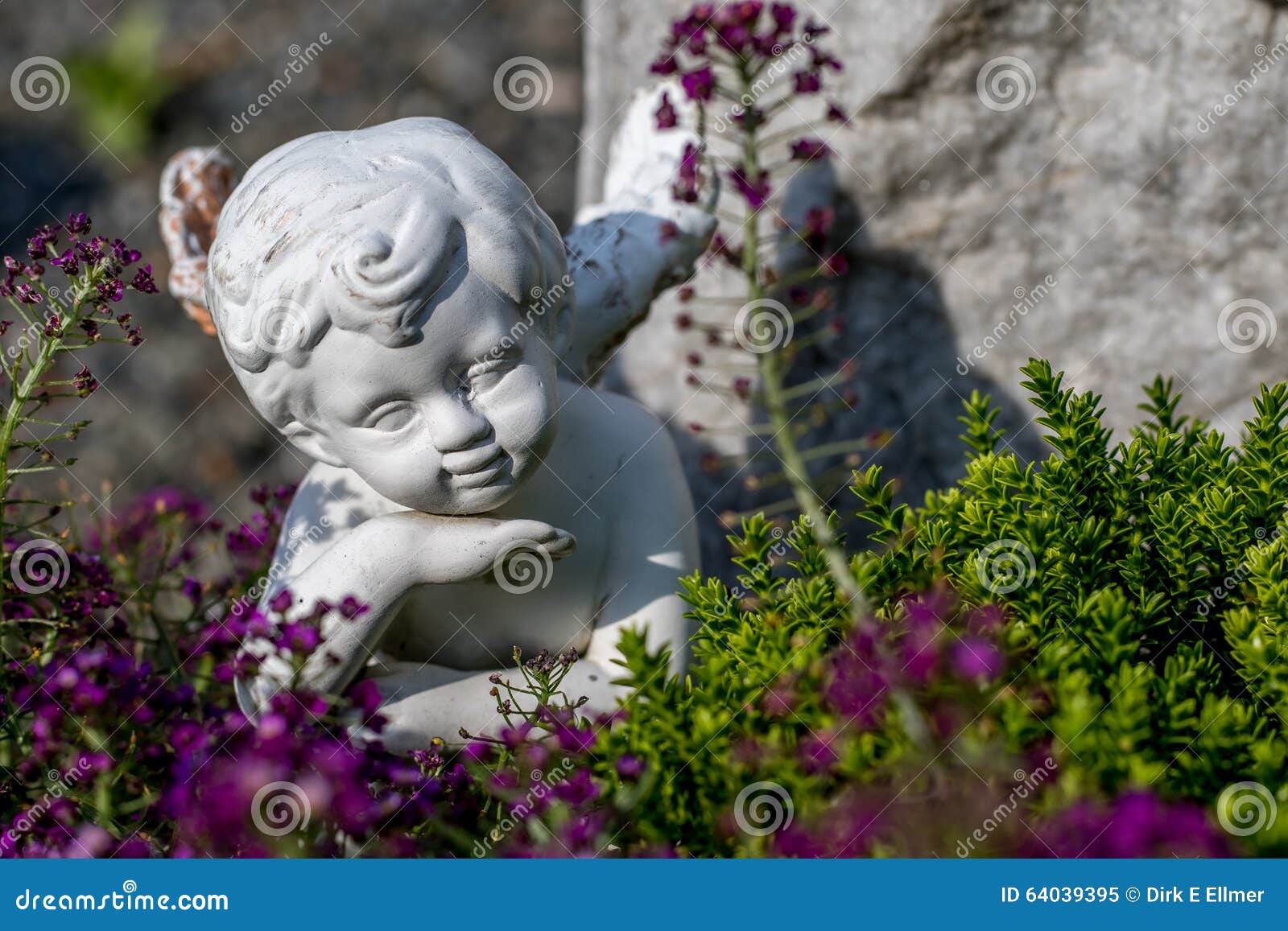 Angel sitting and dreaming stock image. Image of harvest - 64039395