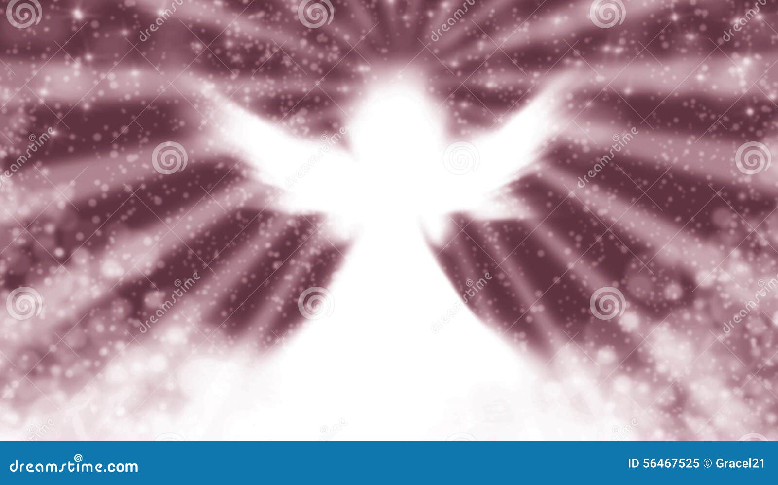 Angel in the sky stock illustration. Illustration of paradise - 56467525