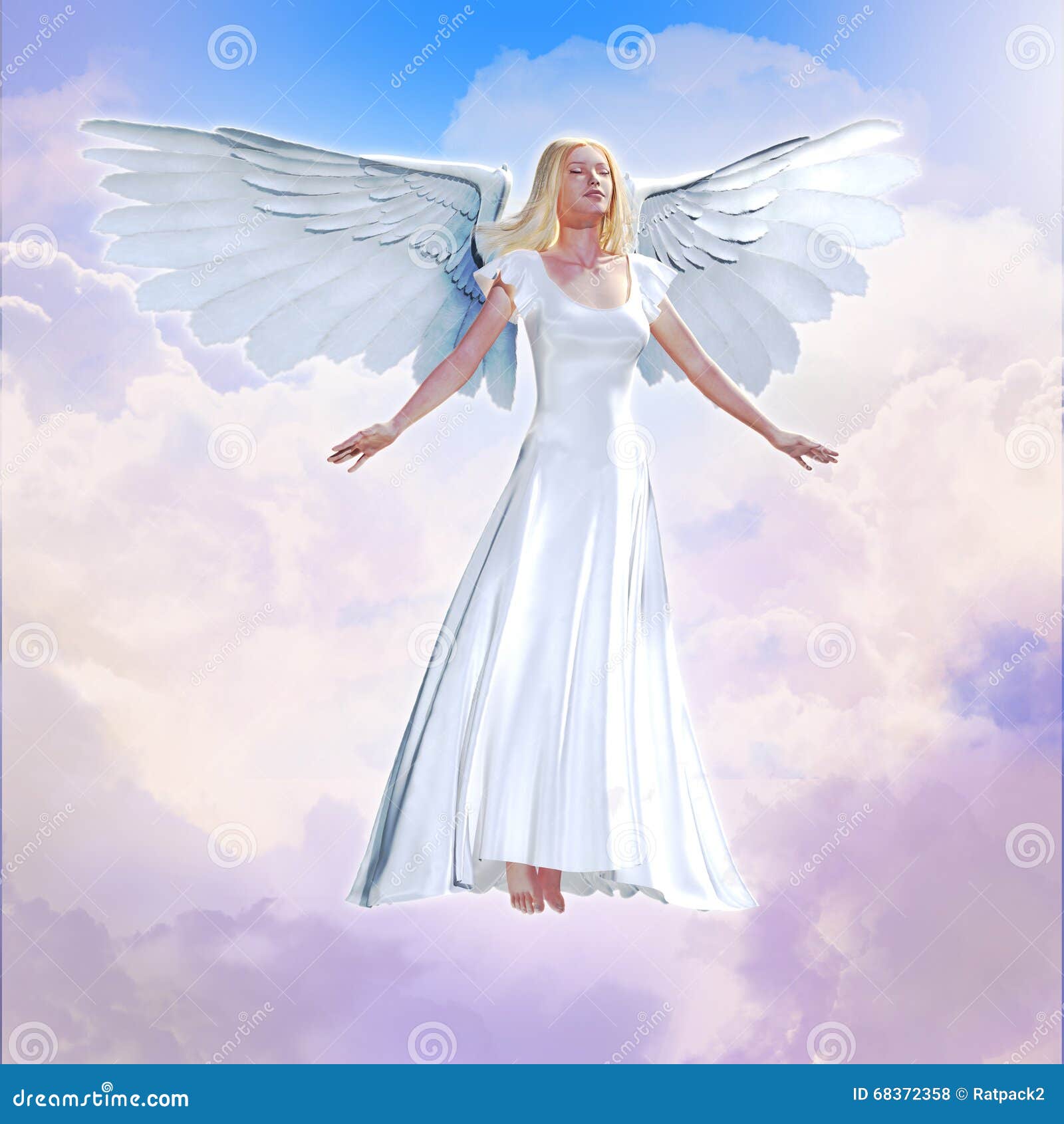 Angel And Floating Souls Royalty-Free Stock Image | CartoonDealer.com ...