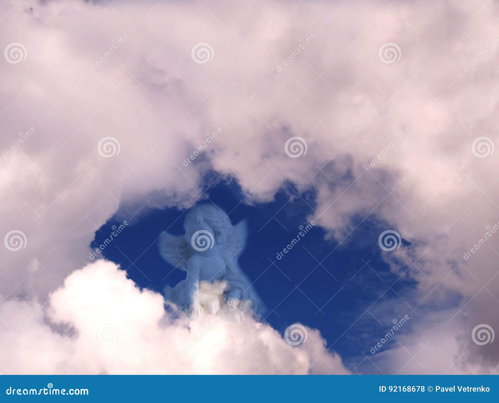 Angel in sky stock photo. Image of freedom, heaven, season - 92168678