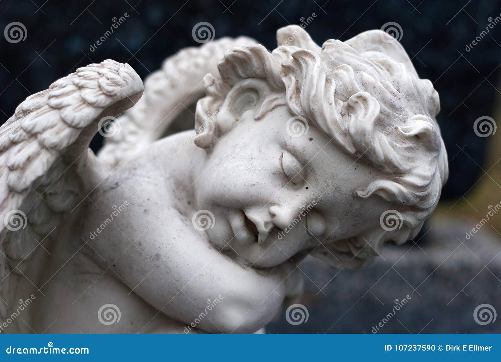 Angel Sleeping and Dreaming Stock Photo - Image of believe, thinking ...