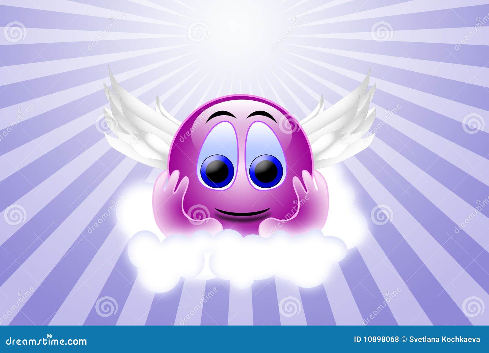 Angel smile stock illustration. Illustration of cloud - 10898068
