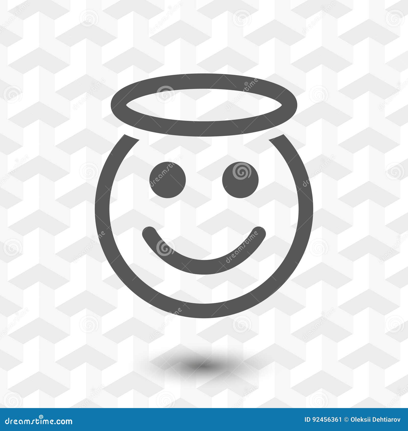 Angel Smile Icon Stock Vector Illustration Flat Design Stock Vector ...