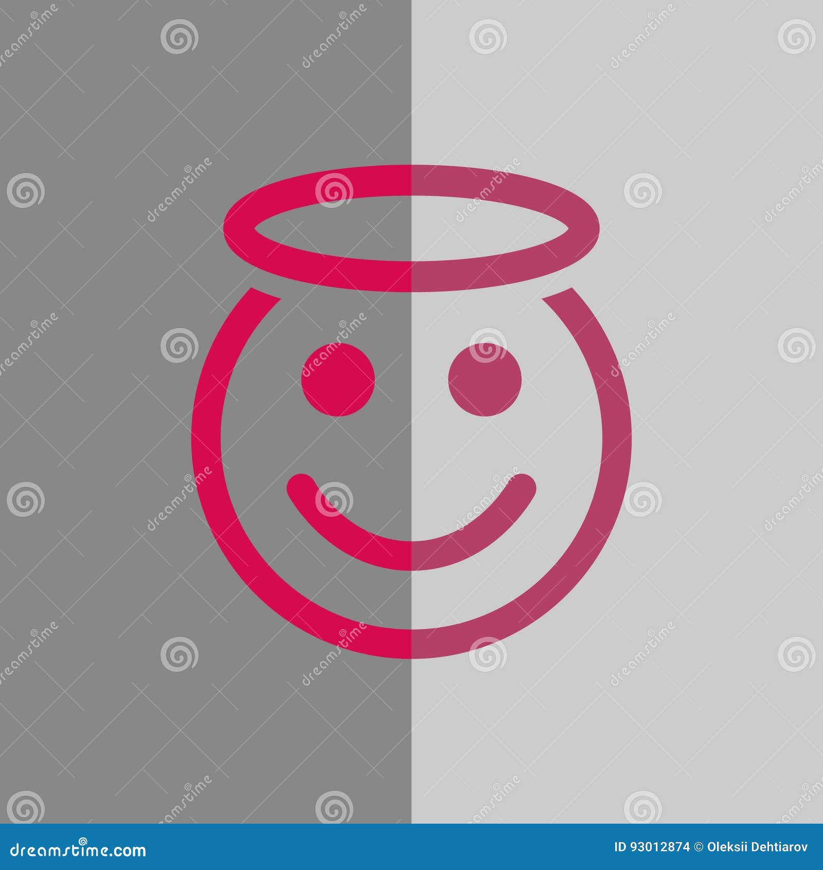 Angel Smile Icon Stock Vector Illustration Flat Design Stock Vector ...